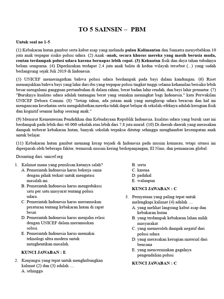 To 5 Sainsin-Pbm | PDF