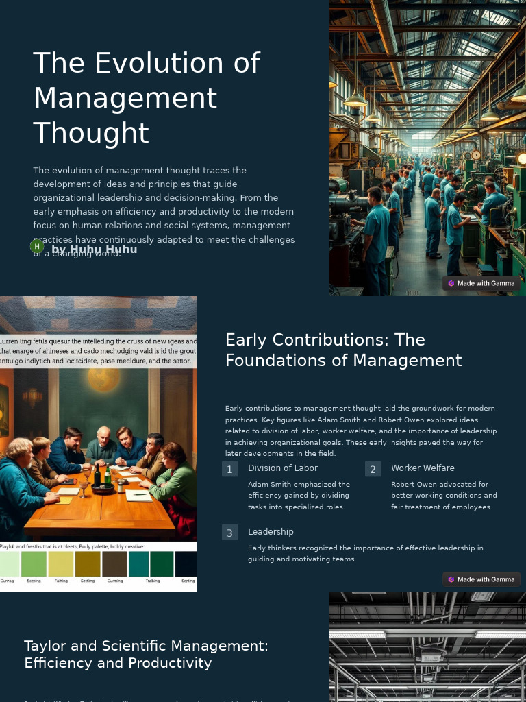 The Evolution of Management Thought | PDF
