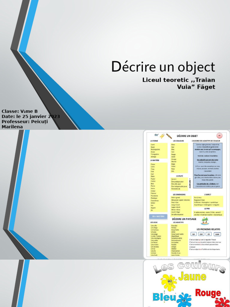 Décrire Un Object | PDF