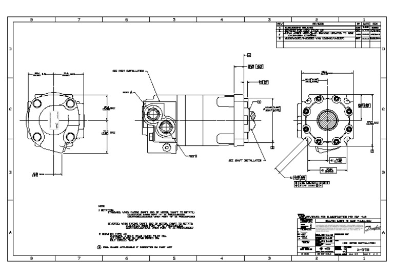 Danfoss Motor Drawing | PDF