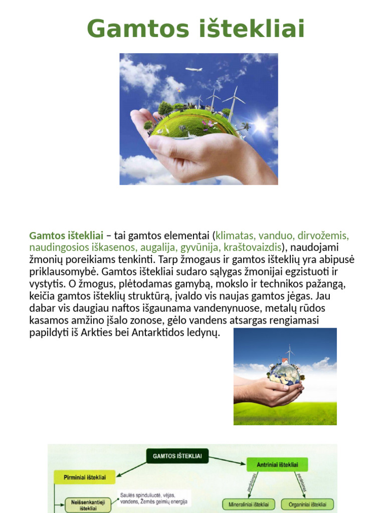 Gamtos Ištekliai | PDF