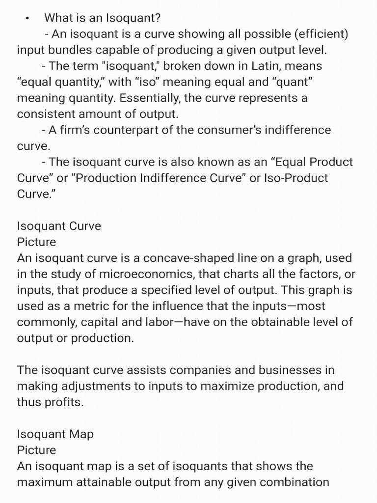 Isoquant and Isocost | PDF