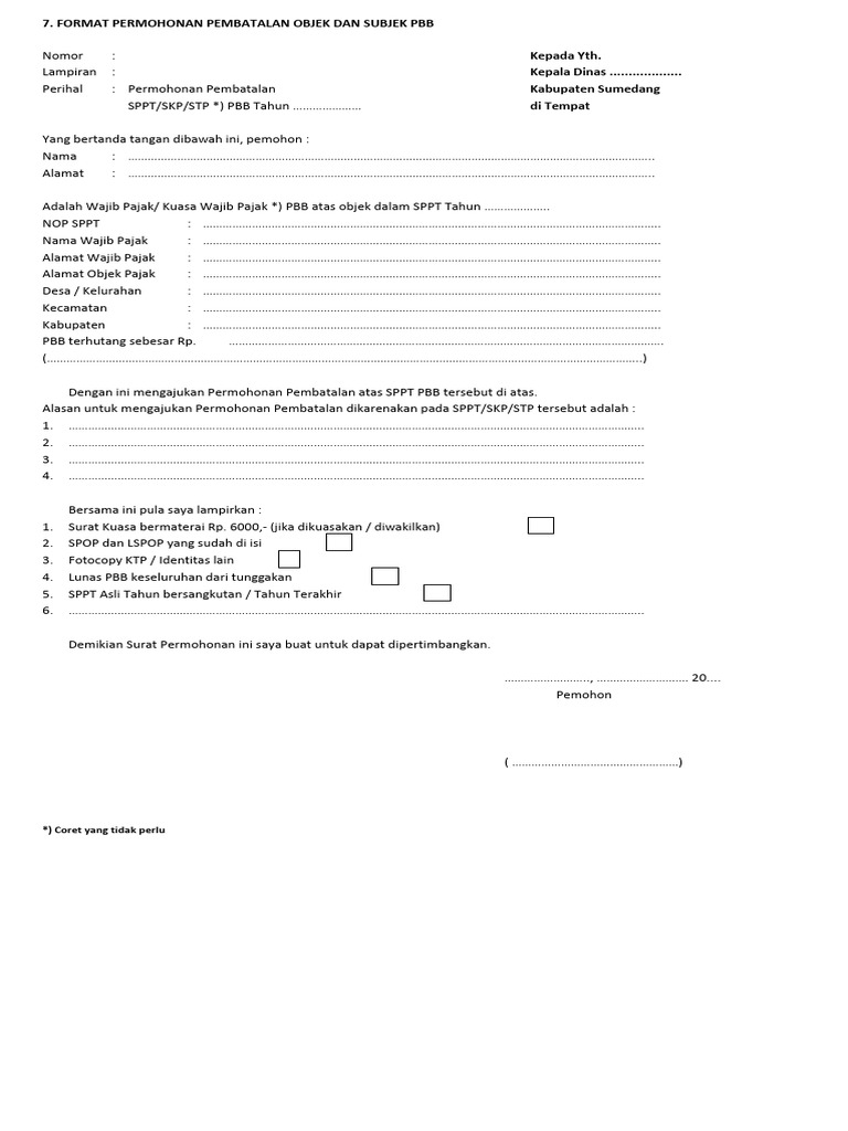 Form Pembatalan Pdf