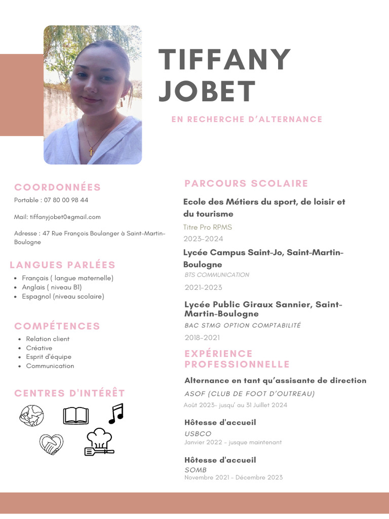 CV Tiffany Jobet .pdf | PDF