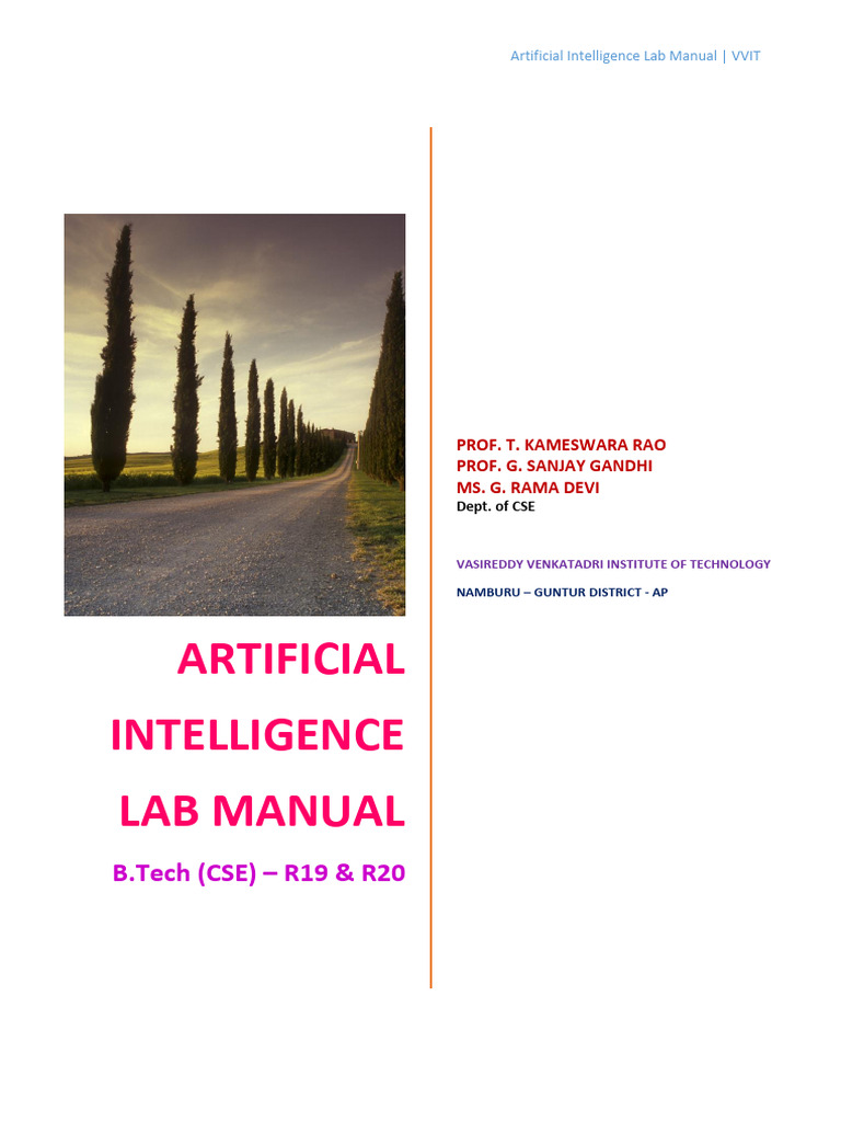 AI Lab Manual | PDF