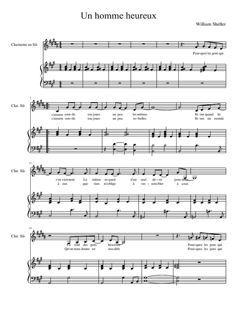 William - Sheller.un Homme Heureux | PDF