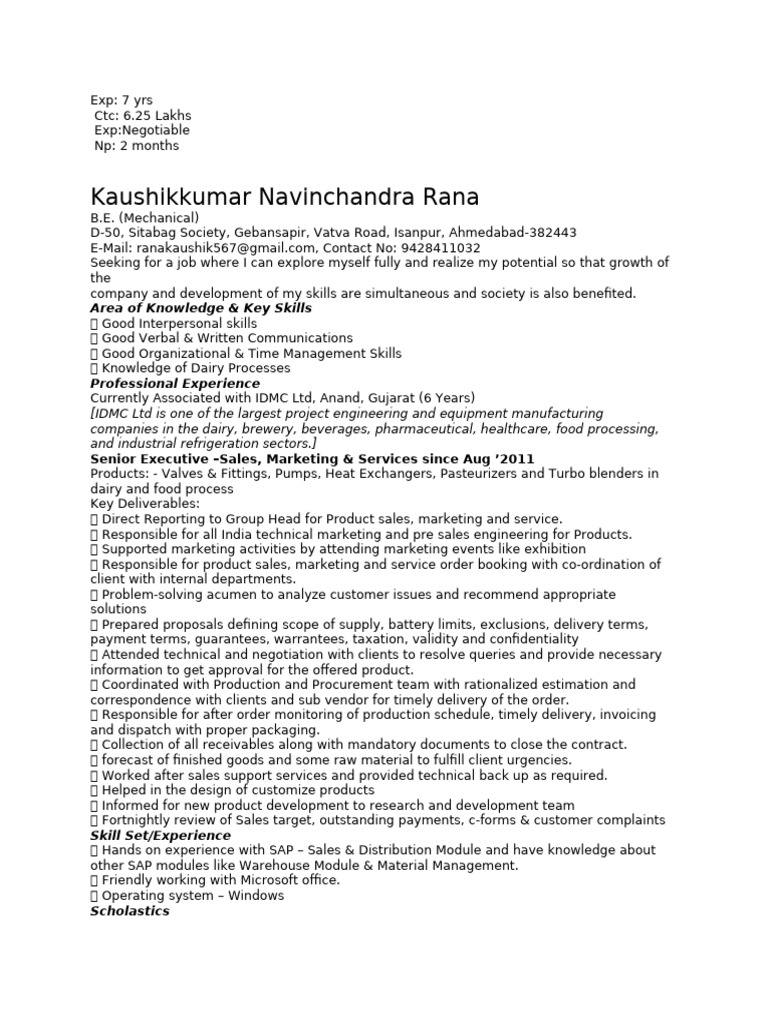 Kaushikkumar Navinchandra Rana | PDF | Marketing
