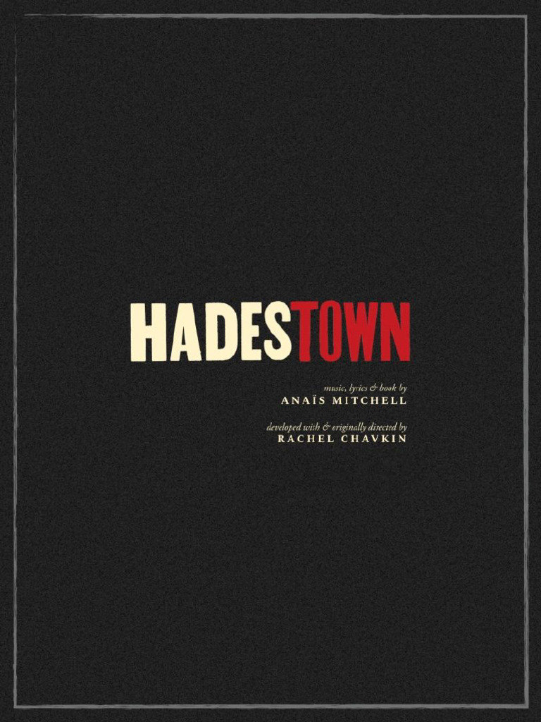 Hadestown Script | PDF