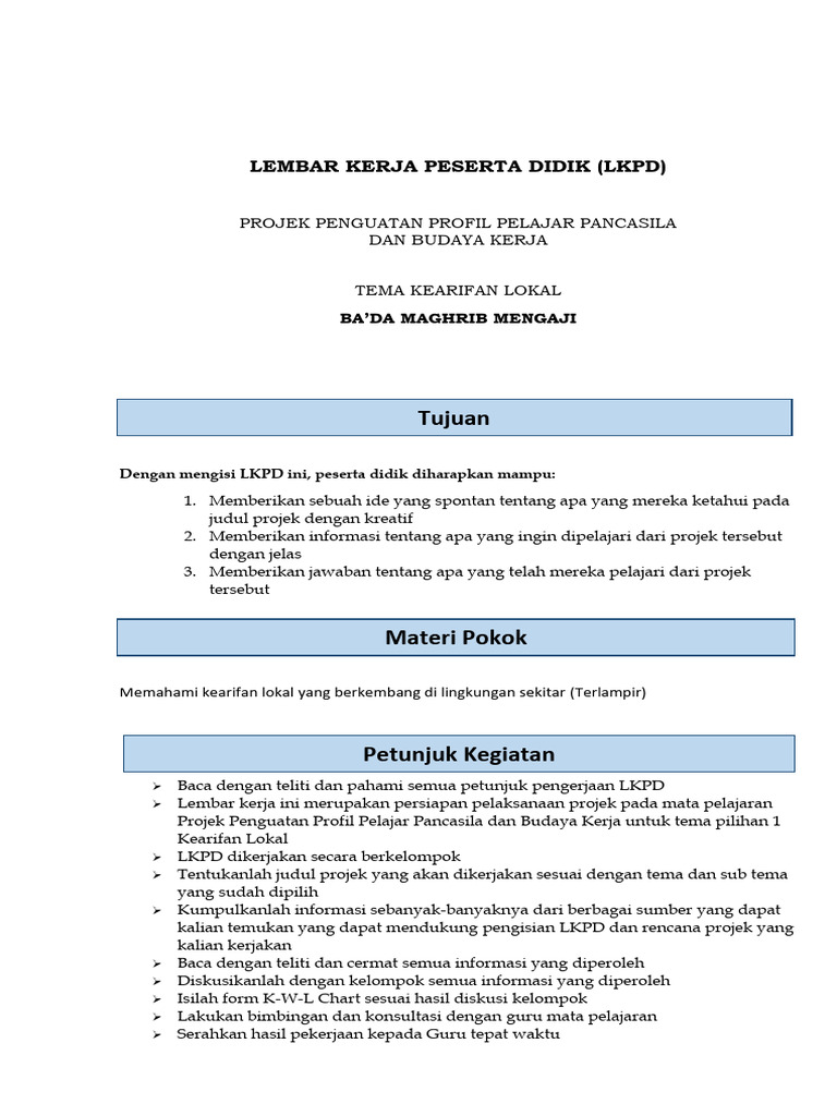 LKPD P5 P2ra | PDF