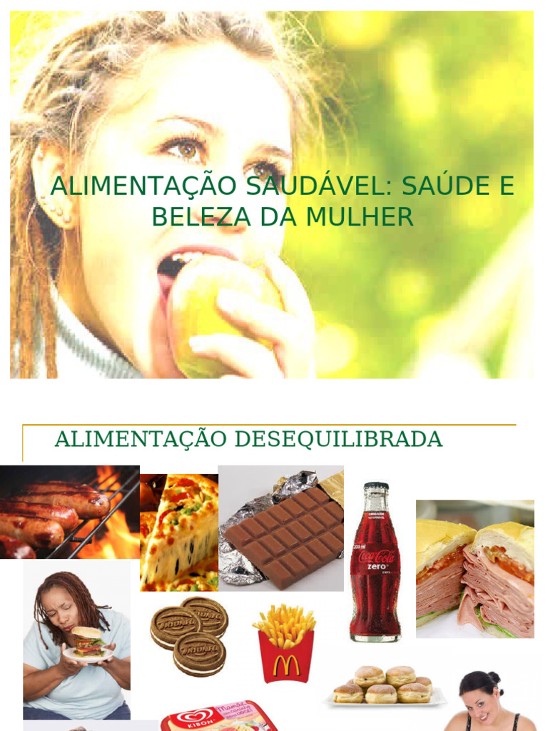 Alimentação Saudável: Saúde E Beleza Da Mulher | PDF