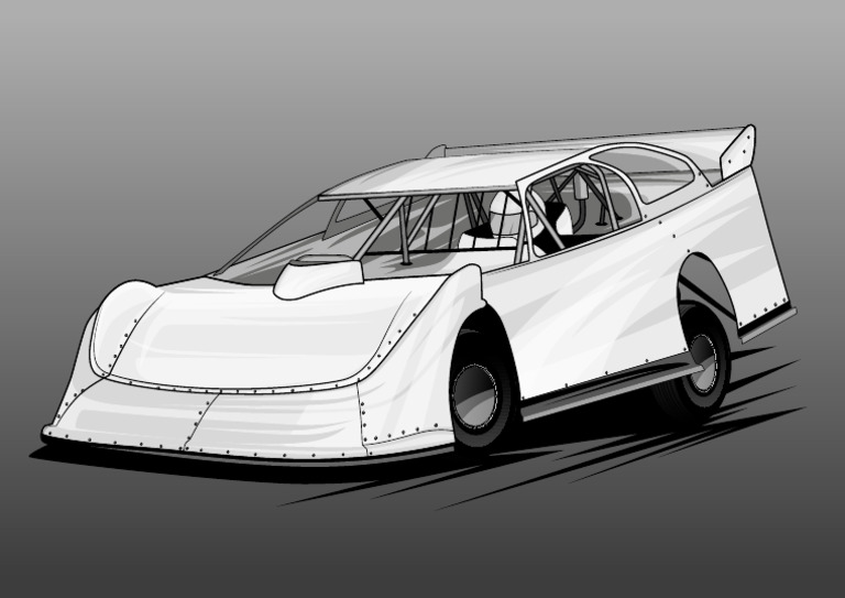 Dirt Late Model Illustration FREE | PDF