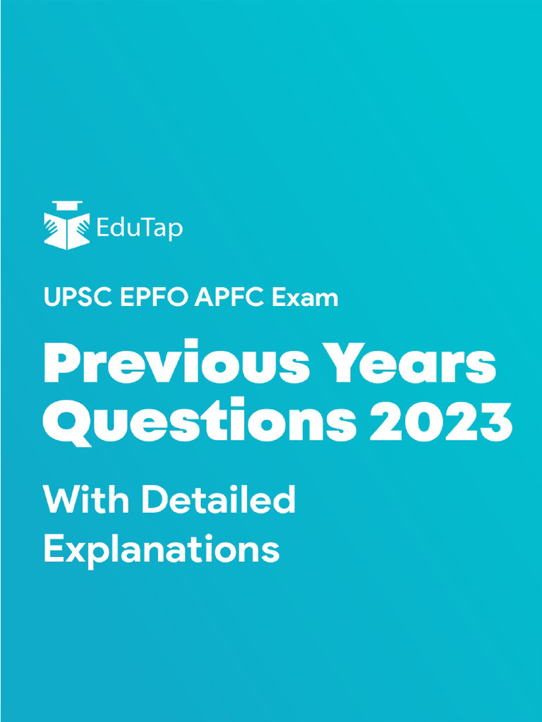 UPSC EPFO APFC 2023 Question Paper | PDF | Agriculture | Sustainable ...