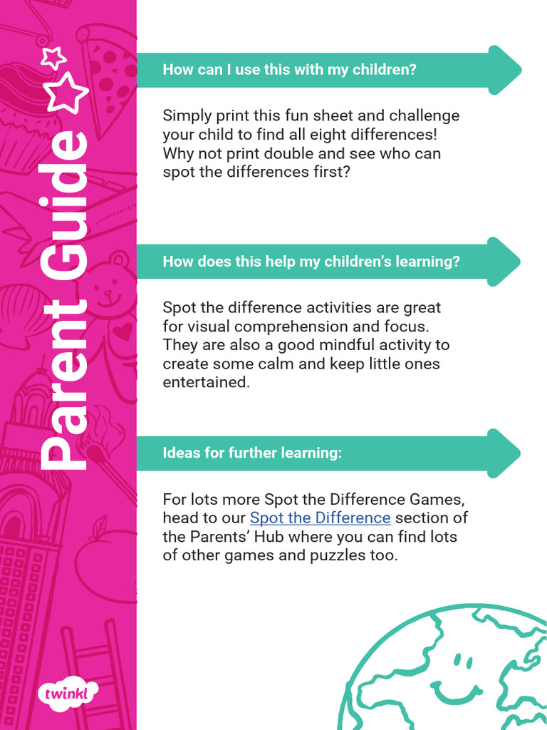 Rainforest Spot the Difference Game | PDF | Self-Improvement | Wellness