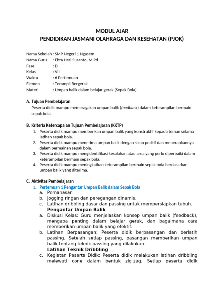 Modul Ajar | PDF