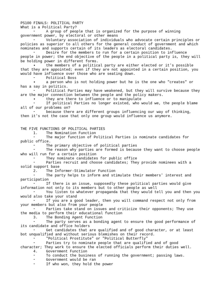 Polsci Bill of Rights 1 | PDF