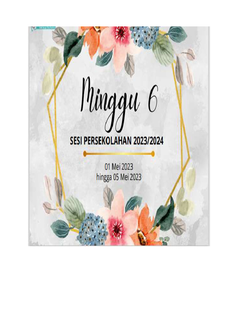 RPH Minggu 6 (2 Mei-05 Mei 2023) | PDF