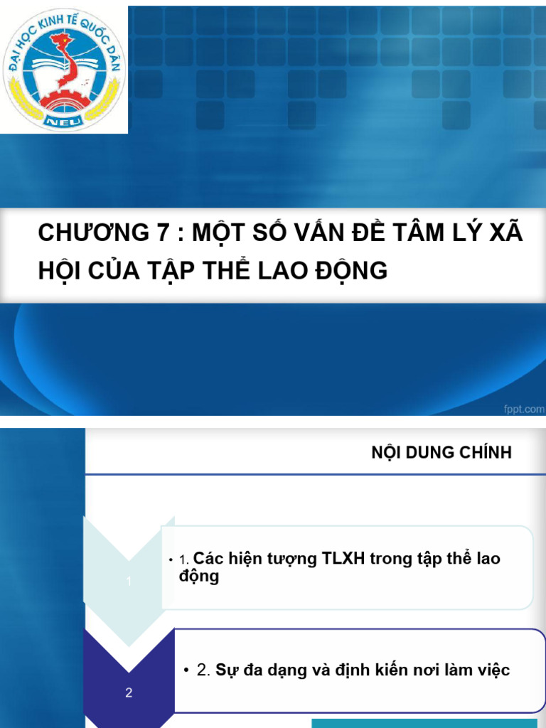 CHUONG 7 - Mot So Van de Tam Ly Xa Hoi Cua Tap The | PDF