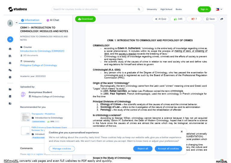 AI Chat: Information | PDF | Criminology | Science & Mathematics