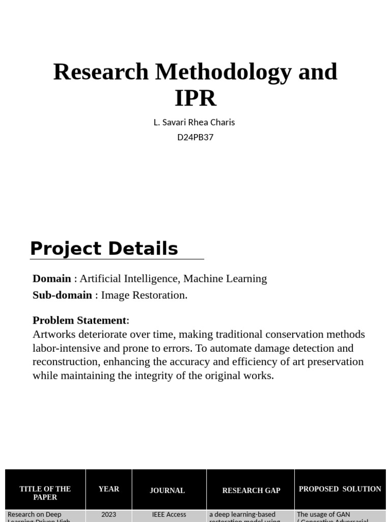 Research Methodology and IPR | PDF
