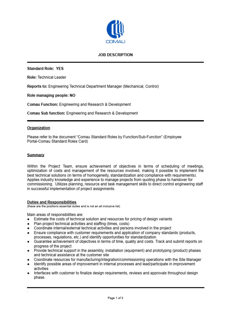 Technical Leader | PDF