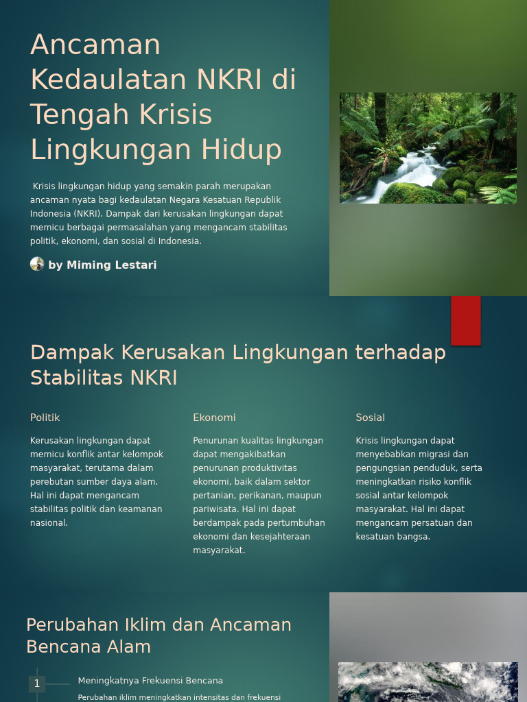 AGHT Terhadap NKRI Pada Lingkungan Hidup | PDF