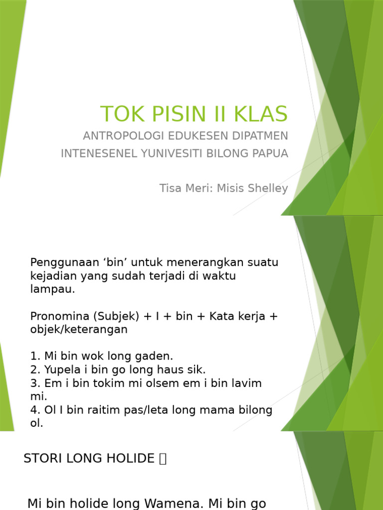 Tok Pisin II Klas Bung Nambawan | PDF