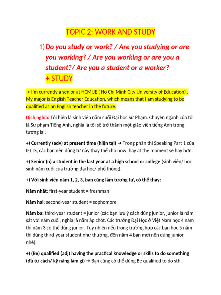 TOPIC 2 STUDY PART 1 | PDF