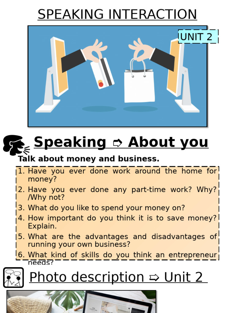 Speaking - Unit 2 | PDF