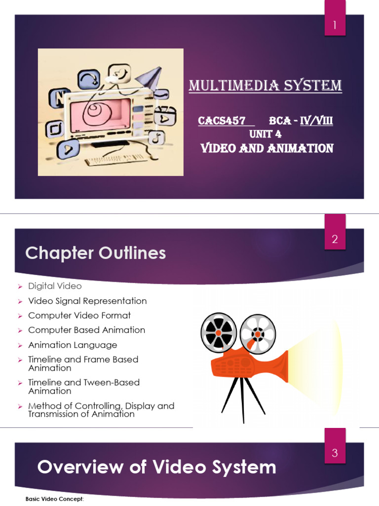 Chapter 4 Video and Animation | PDF