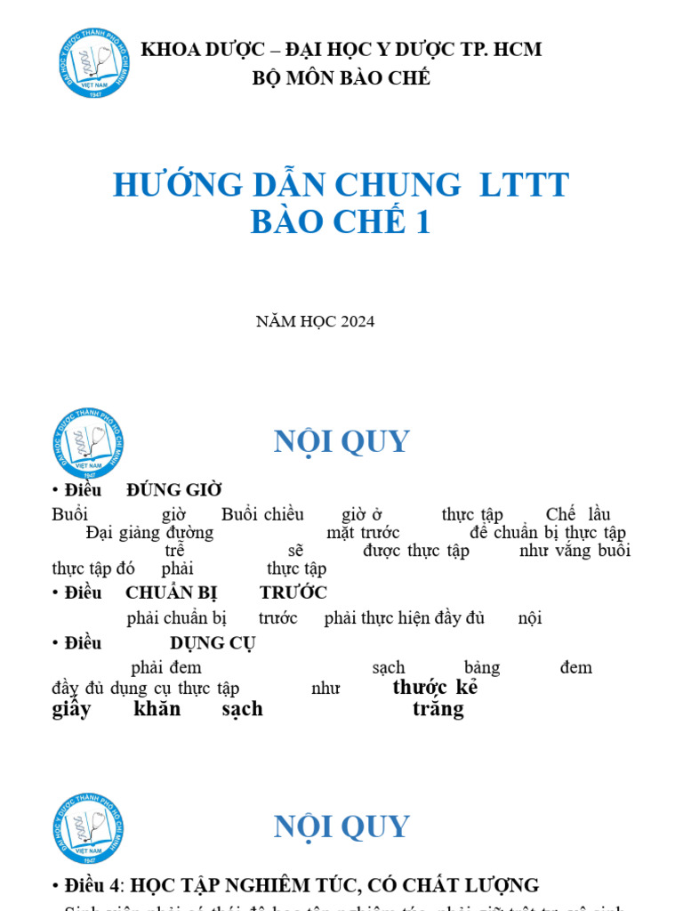 NH24 25. SINH HOẠT NỘI QUY BỐ TRÍ TTBC1 | PDF