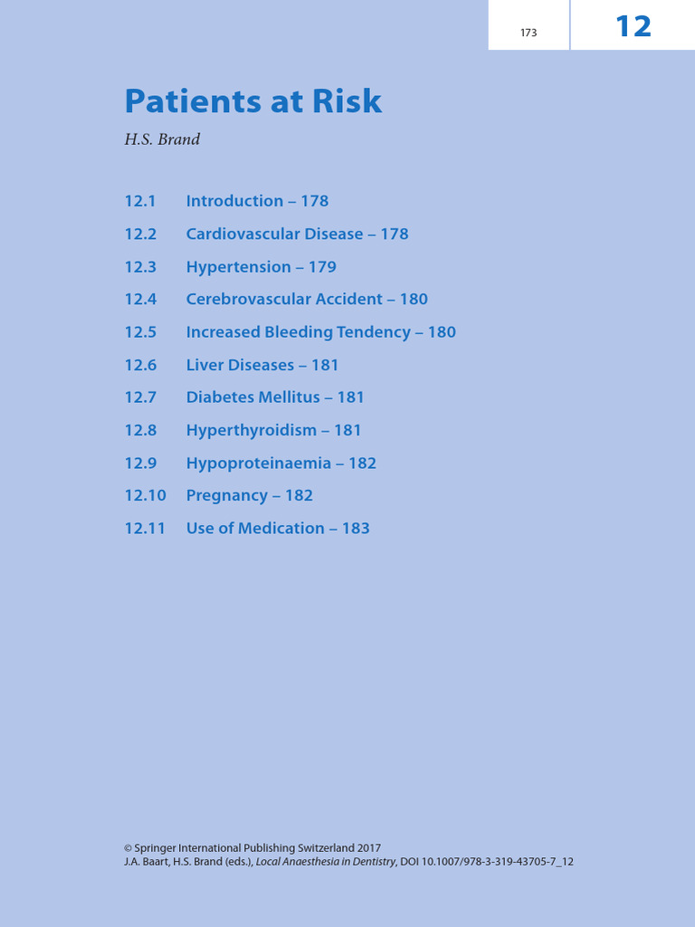 Patient at Risk | PDF