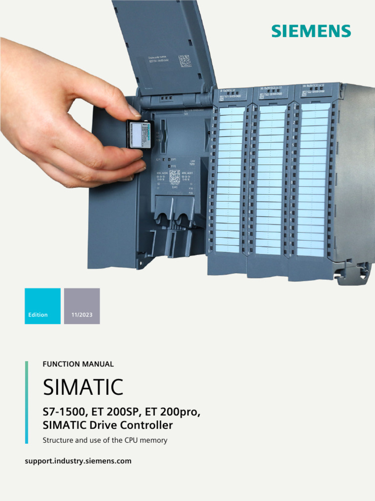 s71500 Structure and Use of The PLC Memory Function Manual en-US en-US | PDF