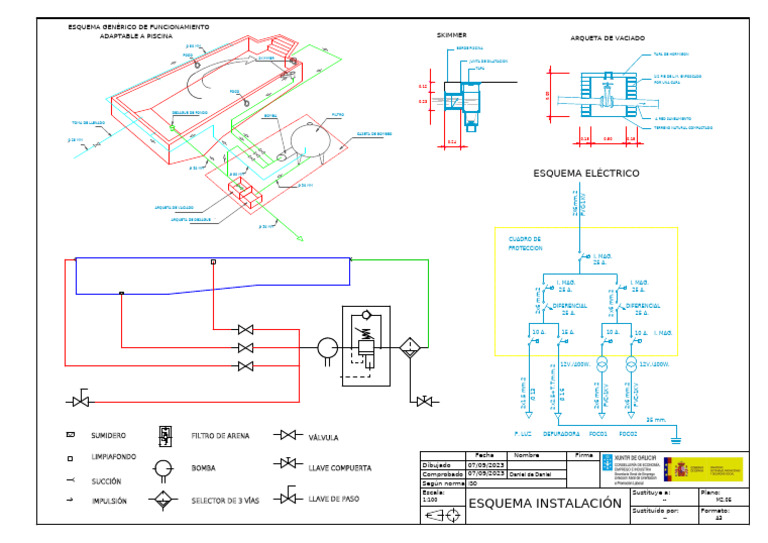 M2 - 05 - Esquemas - Piscina - A3 SN | PDF