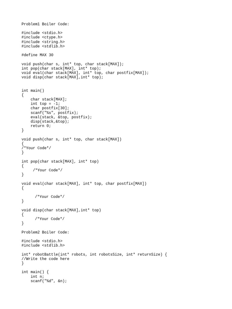 Week5 I Section Boiler Code | PDF