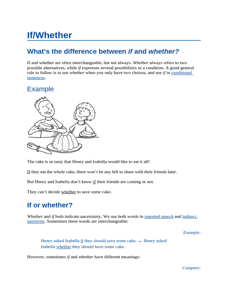 If Whether | PDF