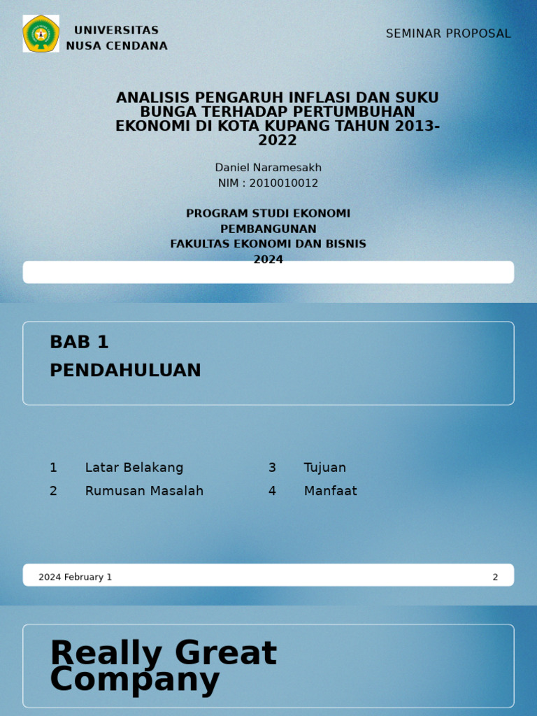 Blue and White Modern Gradient Corporate Project Proposal Presentation | PDF