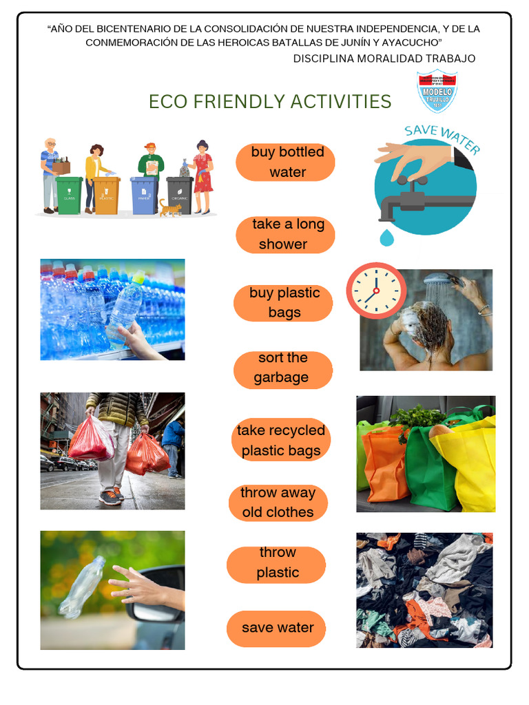 Eco Friendly activities | PDF