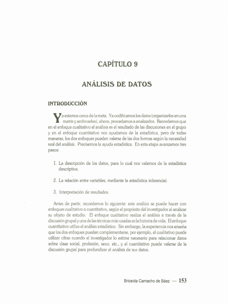 Análisis de Datos | PDF