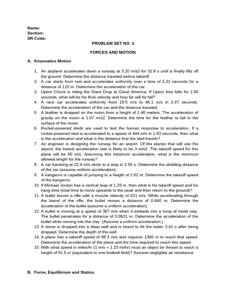 Problem Set No. 3 | PDF