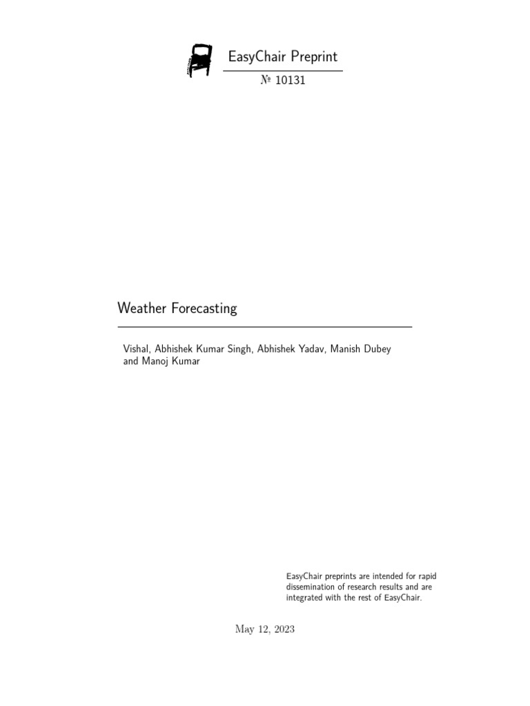 Real-Time Weather Forecasting App | PDF | Forecasting | World Wide Web