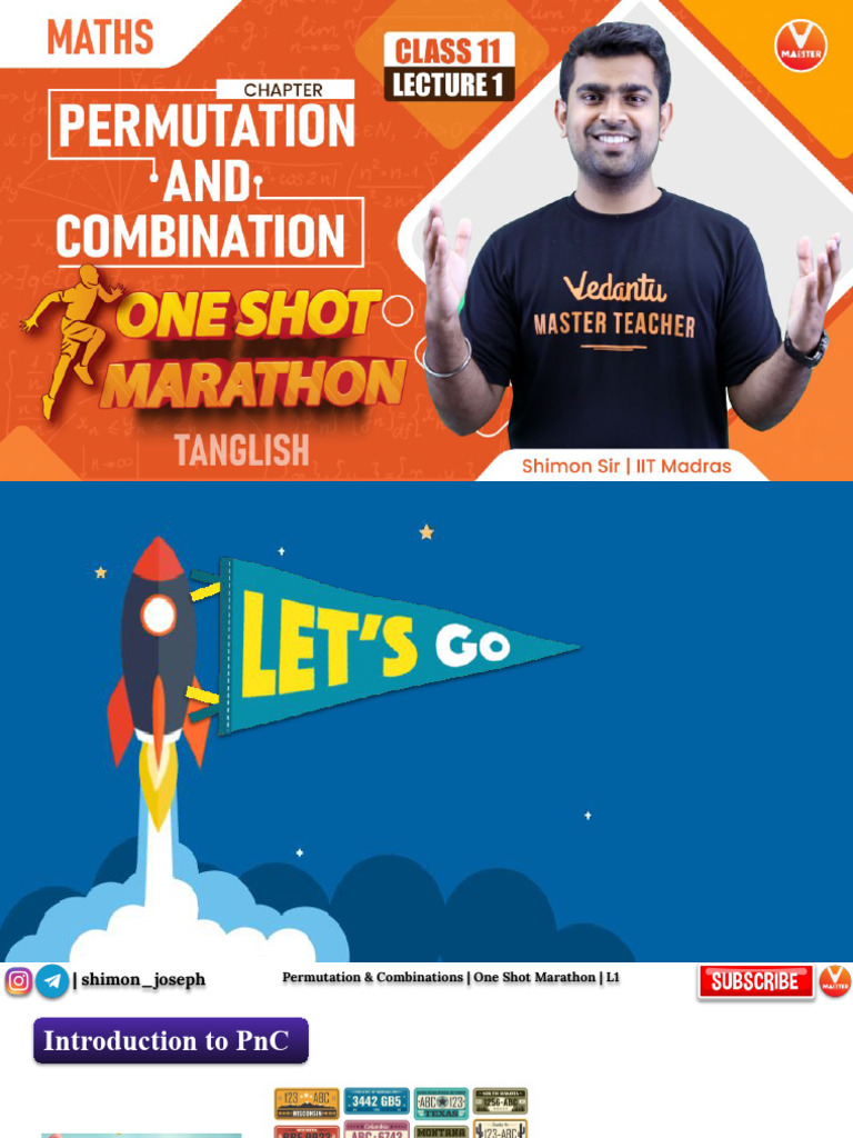Permutation and Combination Class 11 One Shot | PDF