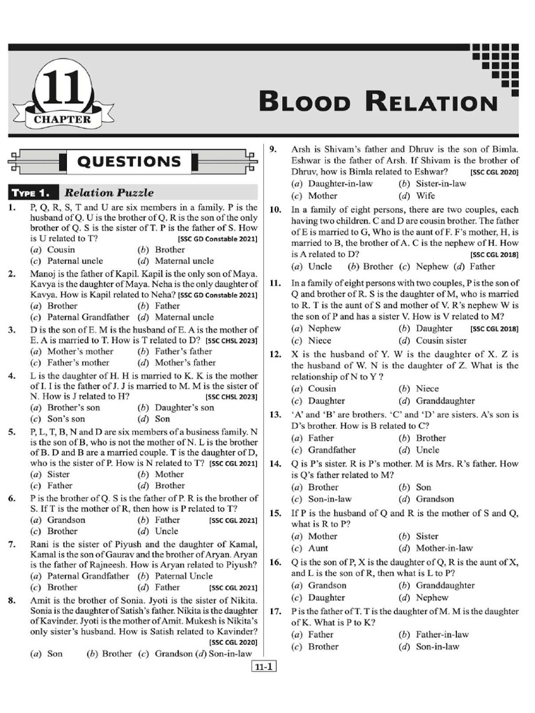 Blood Relation | PDF