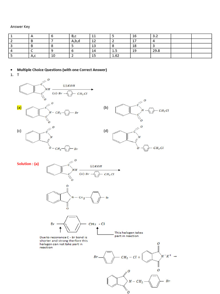 Test-50 Adv F1 Key&Solutions | PDF