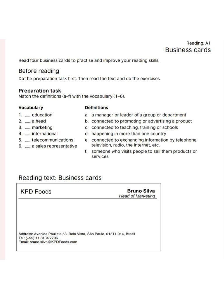 Reading Practice | PDF