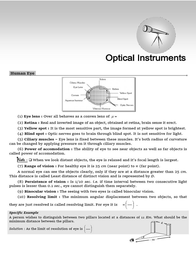 07-Optical Instrument (Theory) | PDF