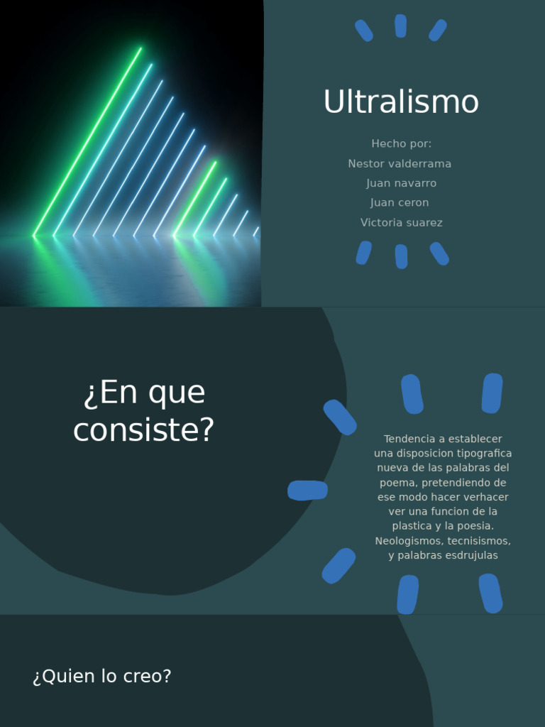 Orígenes y características del ultraísmo | PDF | Vanguardia | Ciencias ...