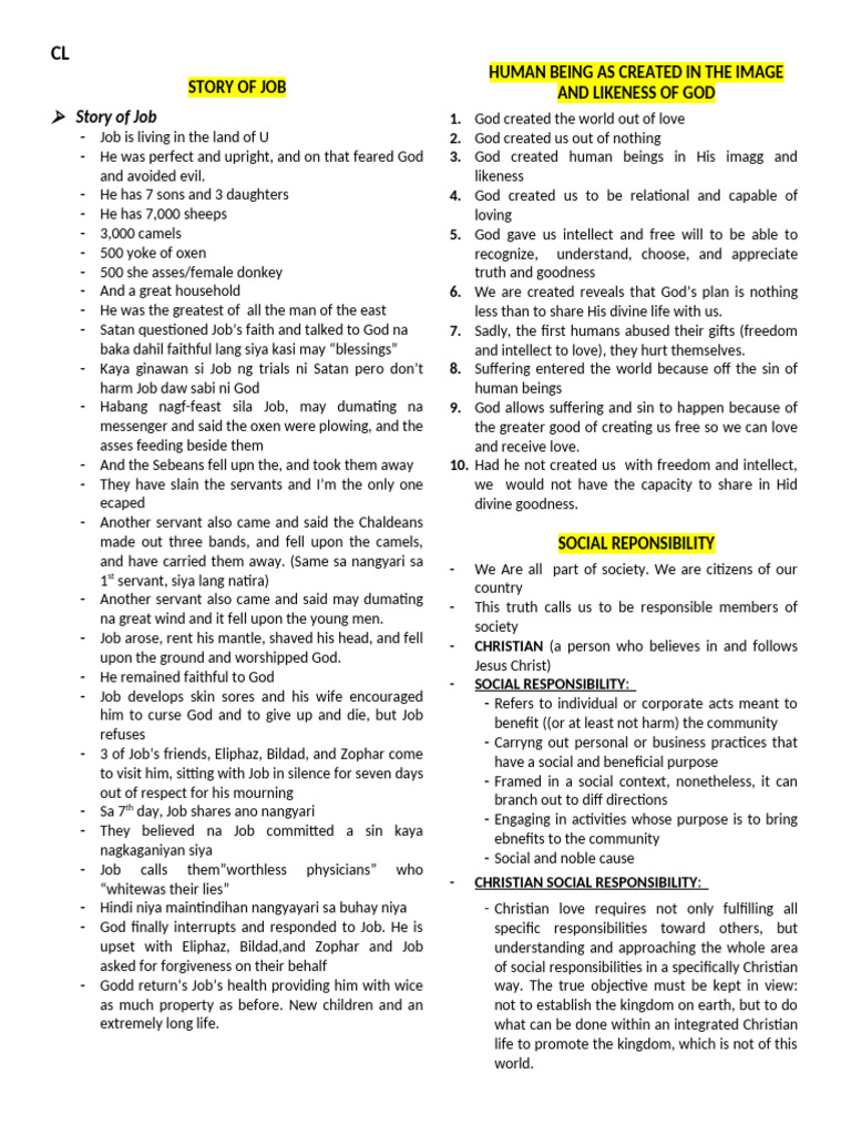 CL Transes 1st Quarter Grade 10 | PDF
