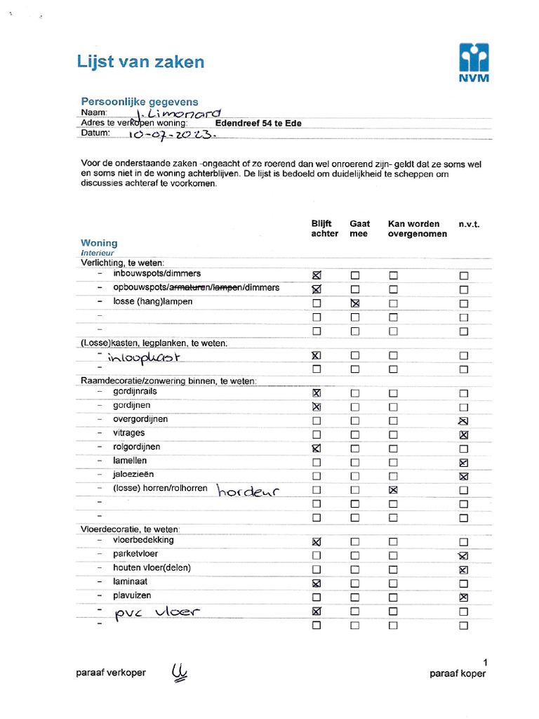 Lijst Van Zaken | PDF