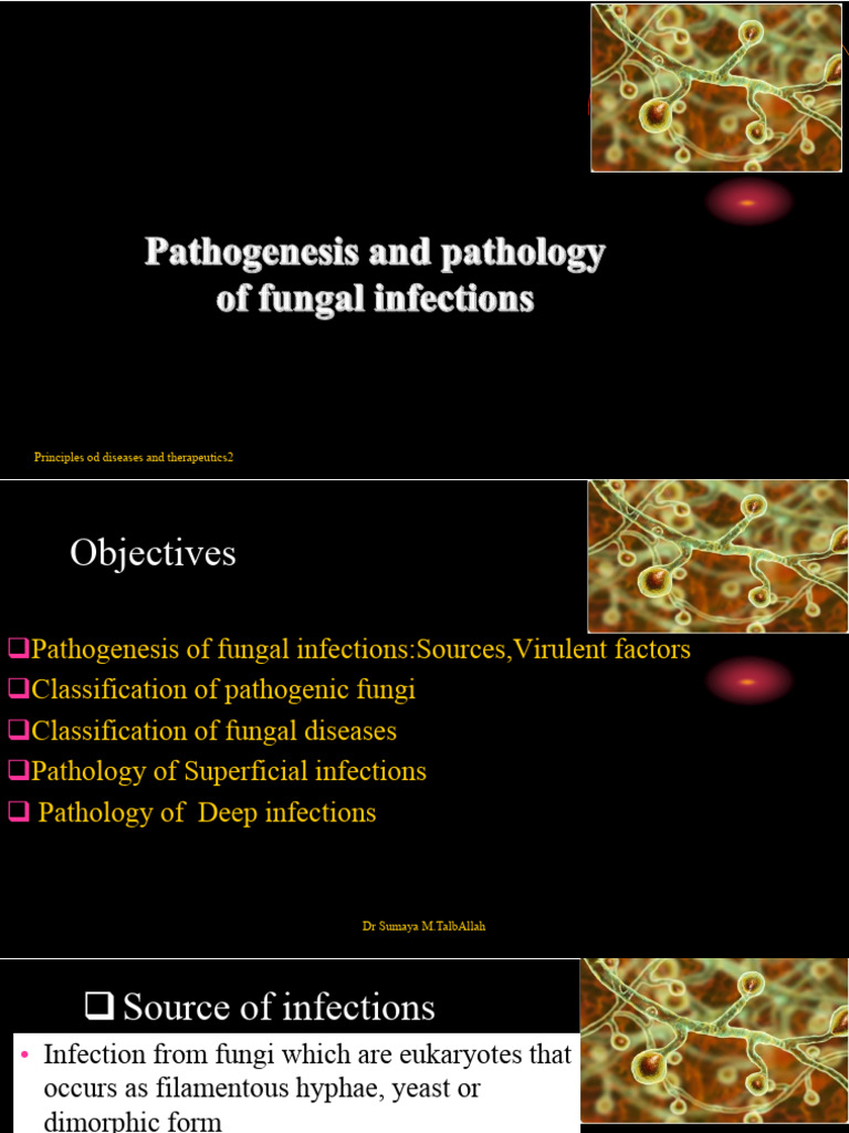 Pathogenesis and Pathology of Fungal Infections | PDF | Fungus ...