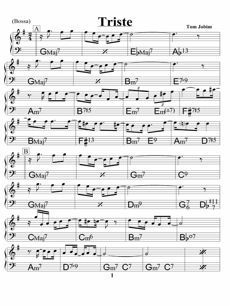 triste tom jobim | PDF